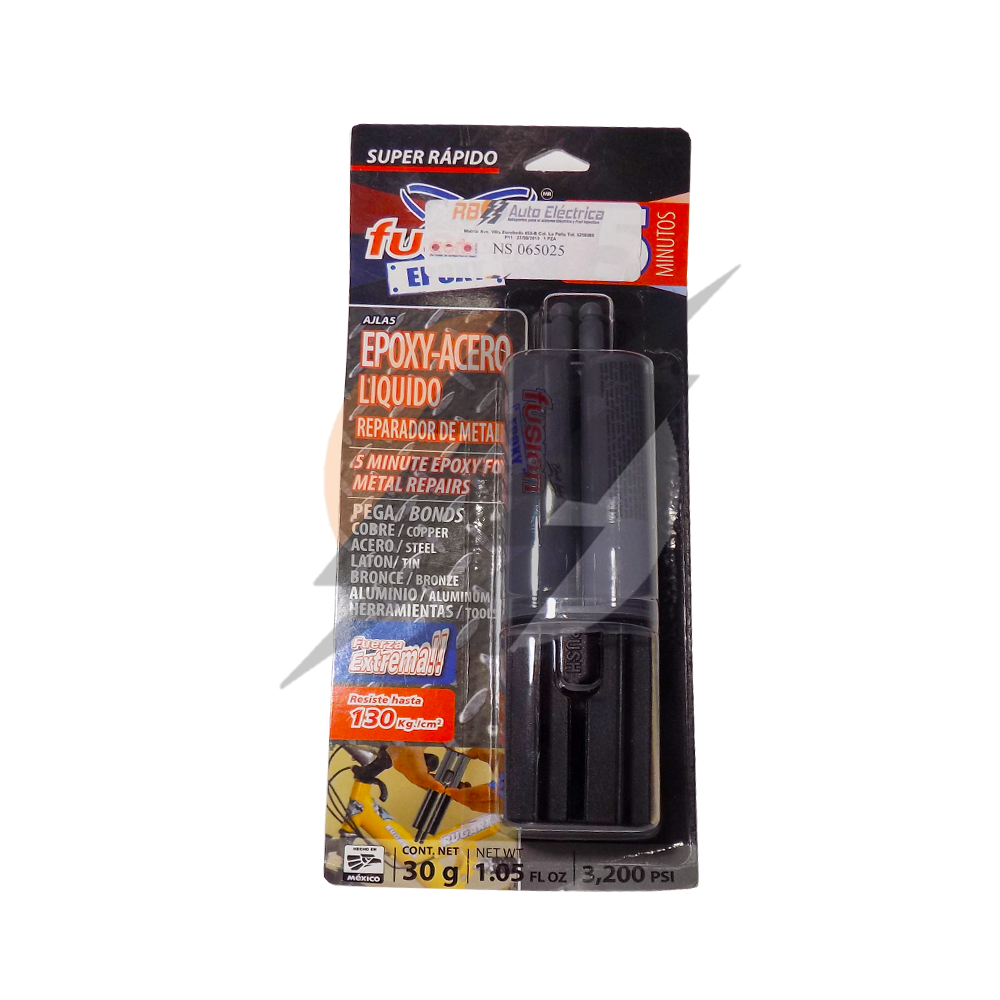 PLASTIACERO EPOXI GRIS 5 MINUTOS JERINGA